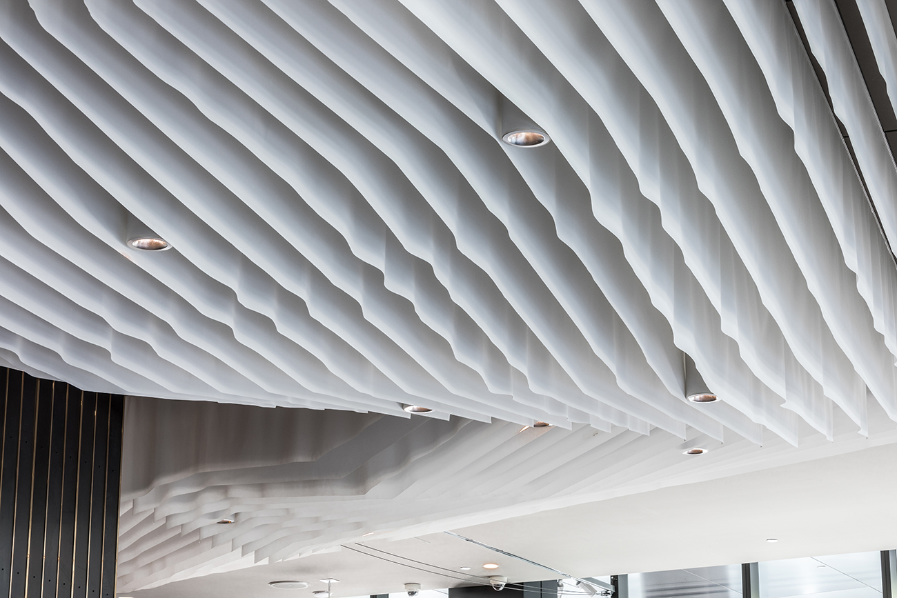Sand Dunes Ceiling Feature - AMLI Fountain Place - AEC :AEC